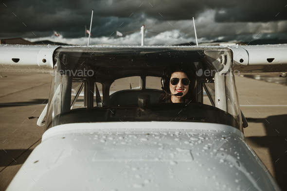 Professional female aviator Stock Photo by Rawpixel | PhotoDune