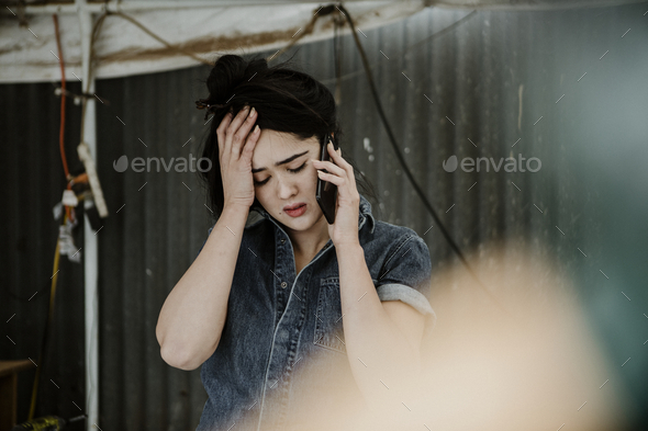 Sad carpenter hearing bad news Stock Photo by Rawpixel | PhotoDune