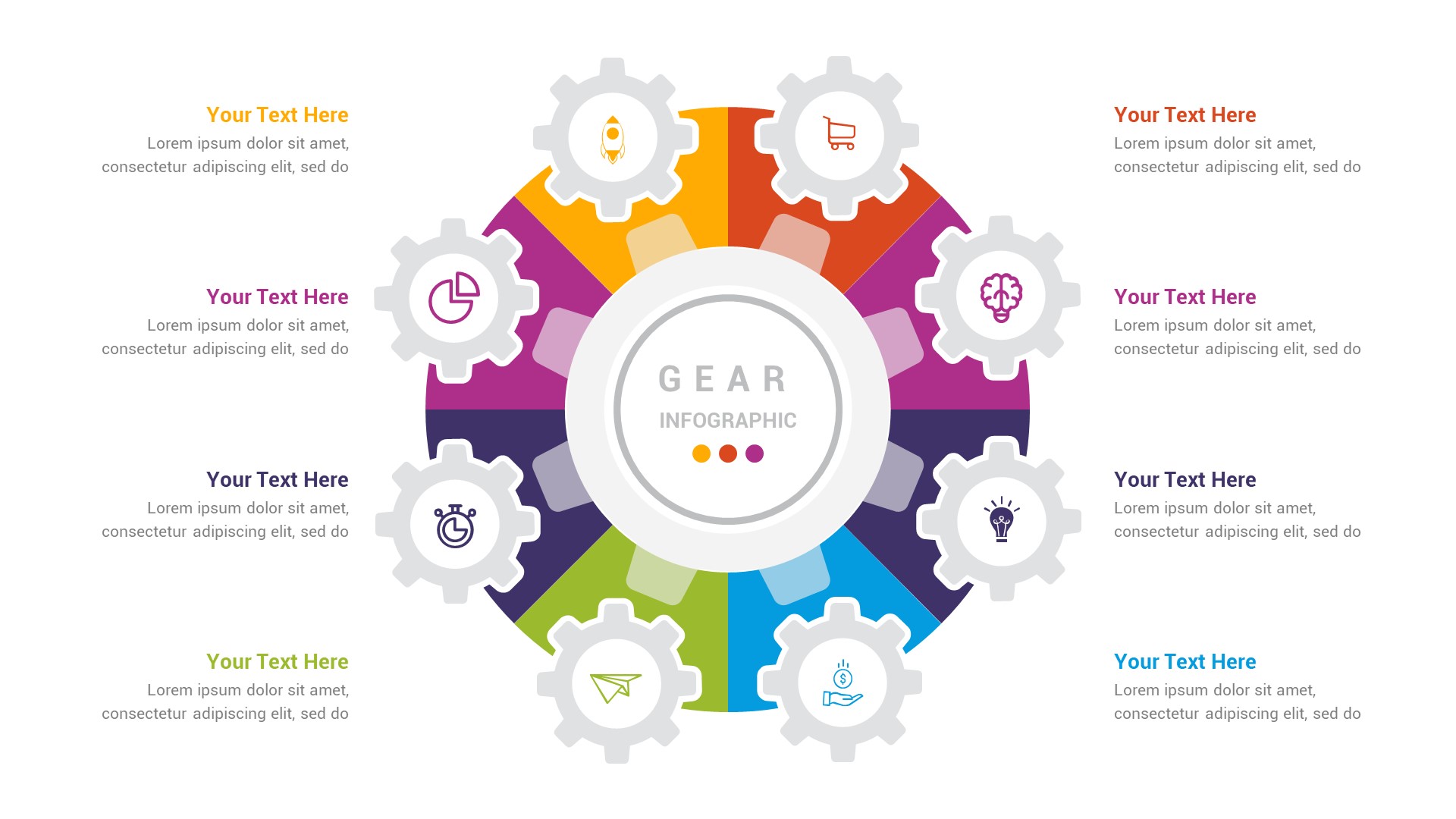 Gear Diagrams PowerPoint & Illustrator Template, Presentation Templates