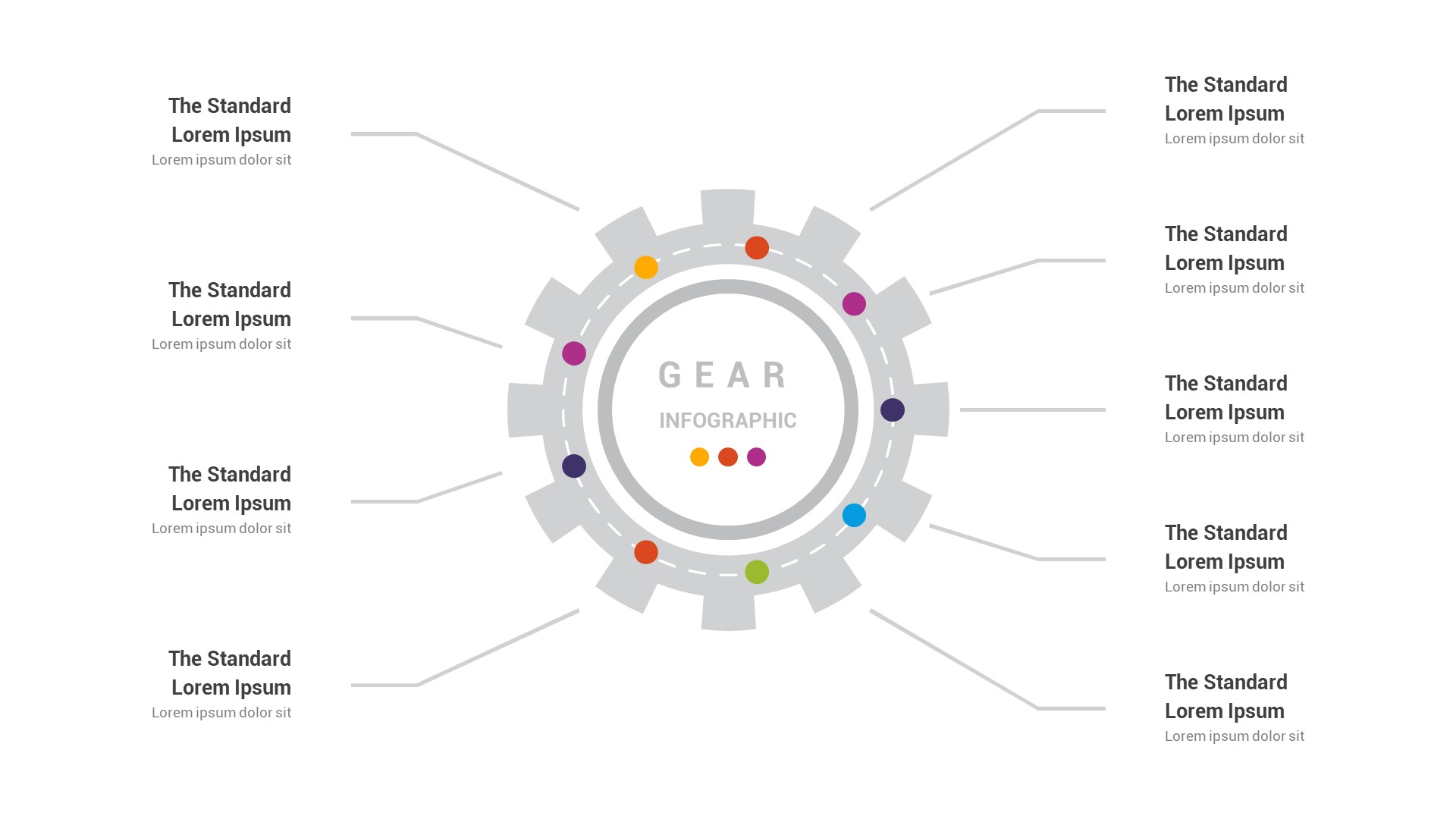 Gear Diagrams PowerPoint & Illustrator Template, Presentation Templates