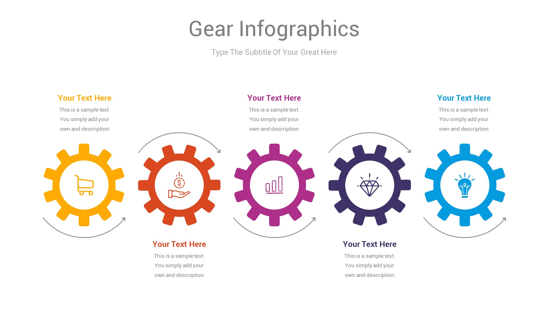 Gear Diagrams PowerPoint & Illustrator Template, Presentation Templates