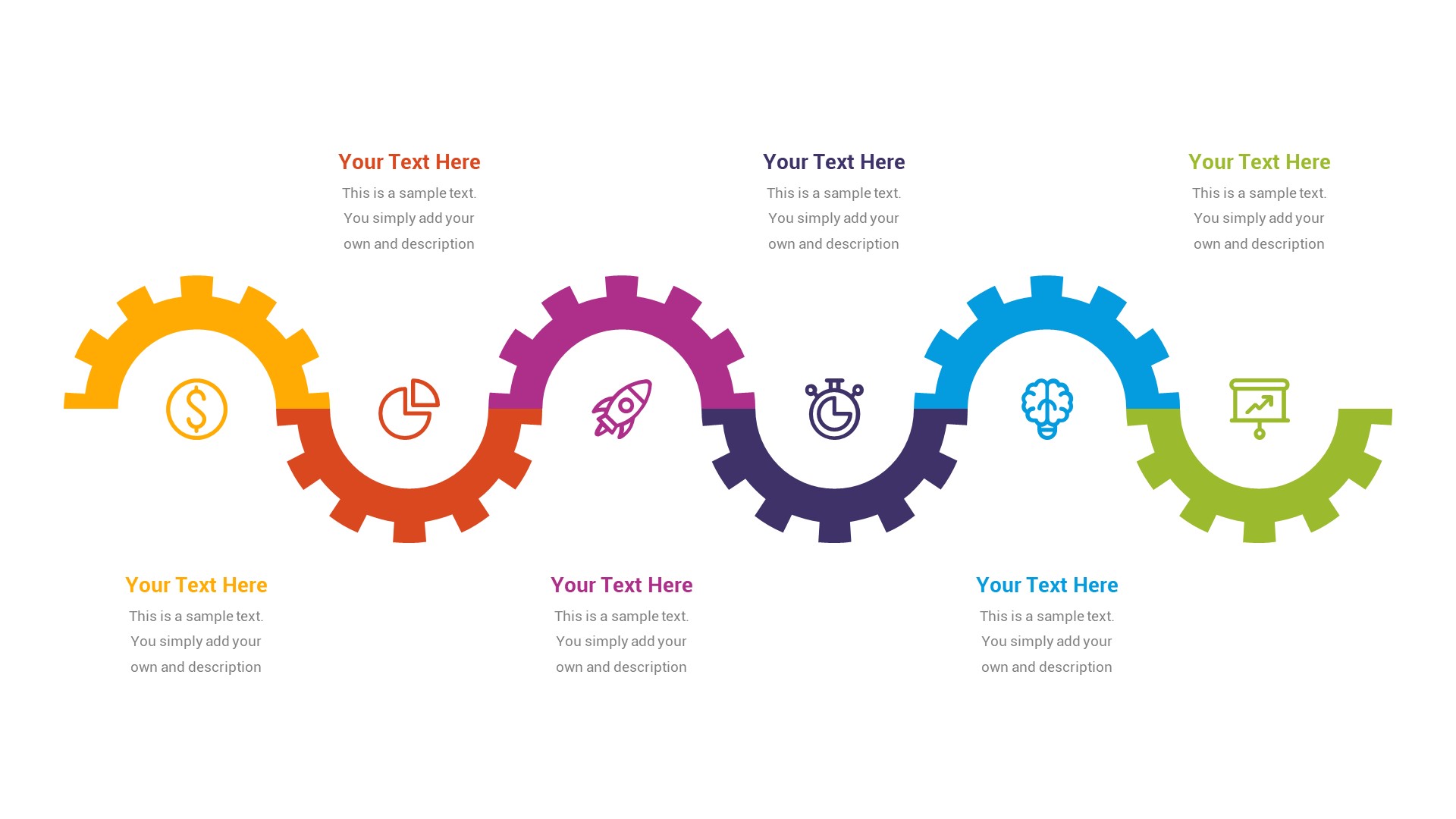 Gear Diagrams PowerPoint & Illustrator Template, Presentation Templates