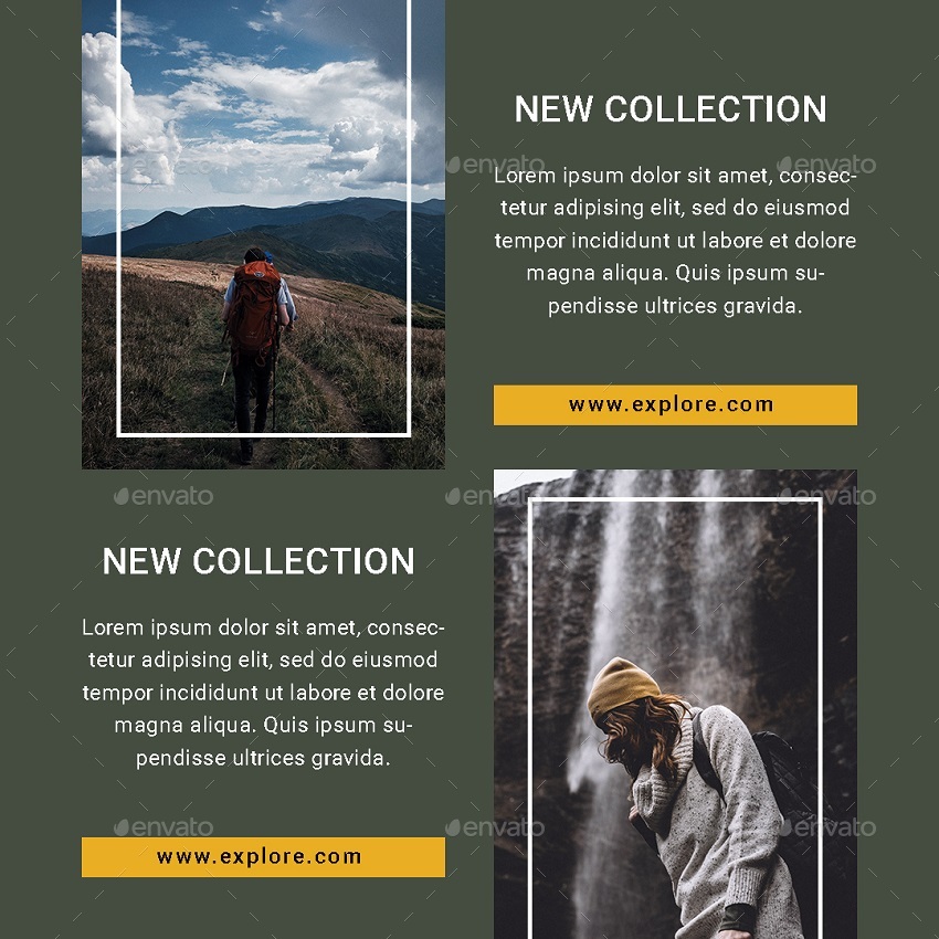 Outdoor Instagram Post & Stories Template, Web Elements | GraphicRiver