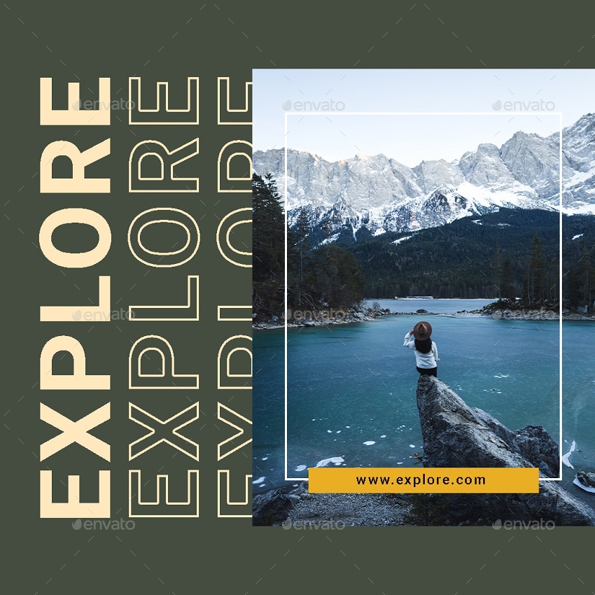 Outdoor Instagram Post & Stories Template, Web Elements | GraphicRiver