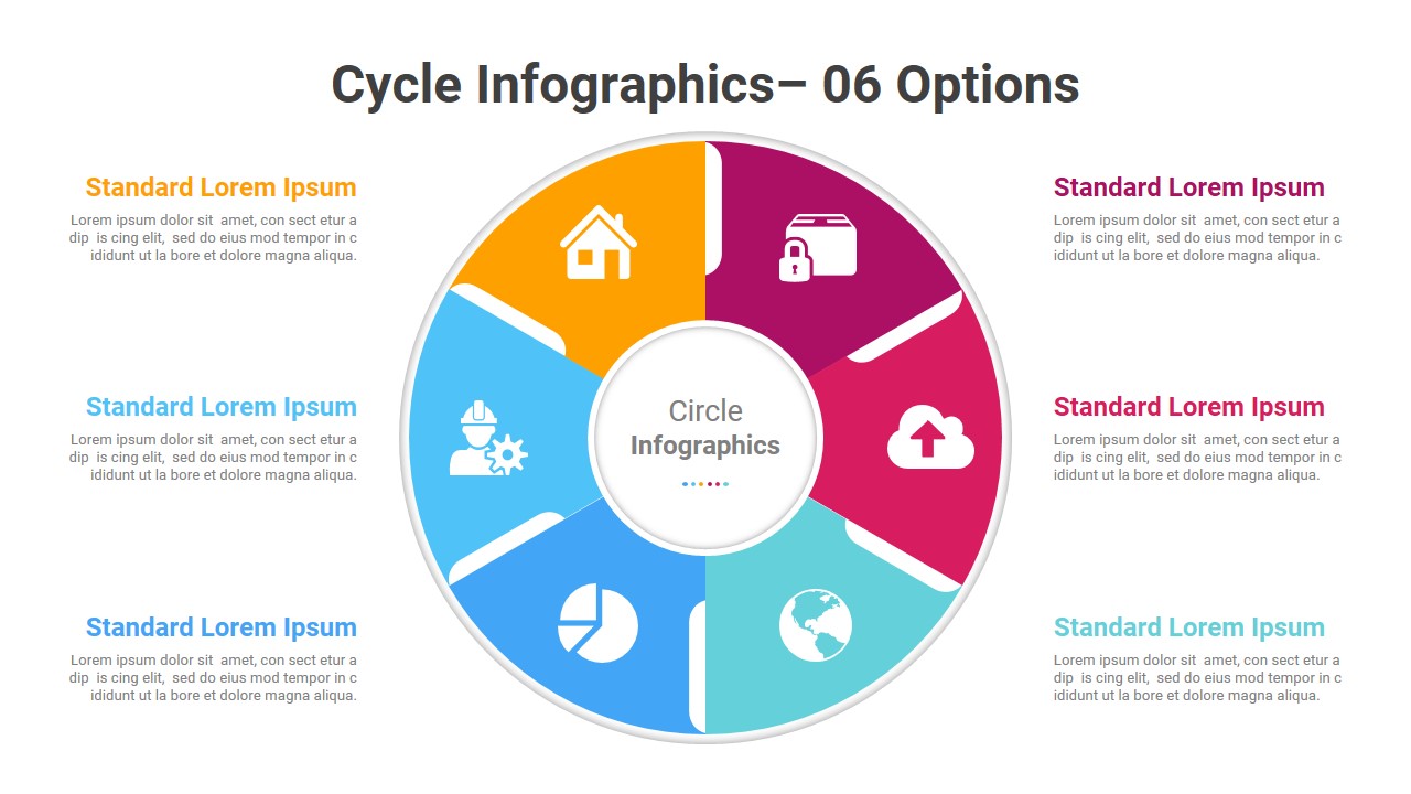 Cycle Infographics Keynote Diagrams Template, Presentation Templates