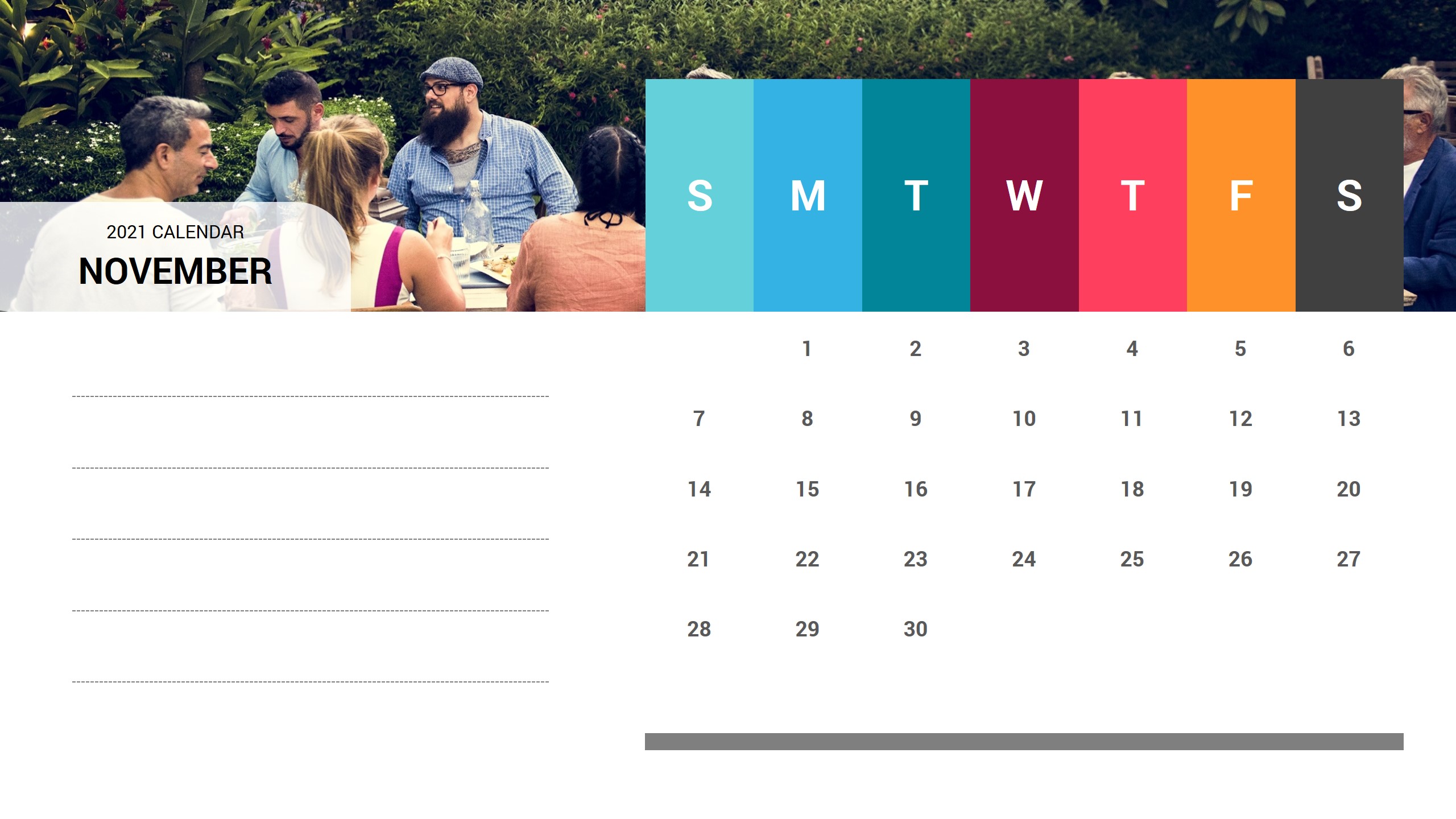 Calendar 2021 Google Slides Template, Presentation Templates | GraphicRiver