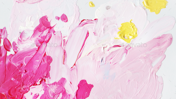 Pink acrylic paint on canvas Stock Photo by Rawpixel | PhotoDune