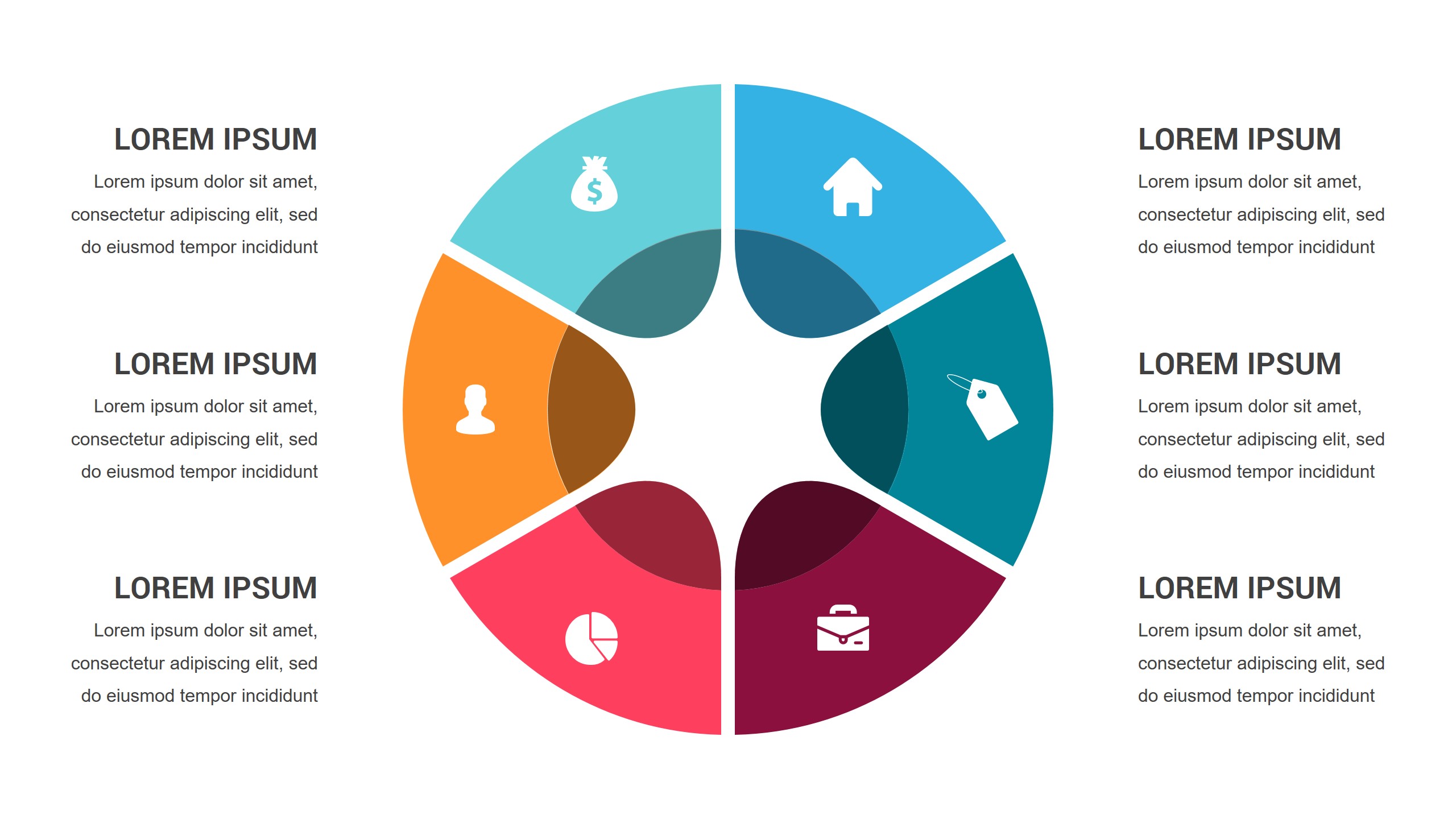 Cycle Infographics Google Slides Template diagrams, Presentation Templates