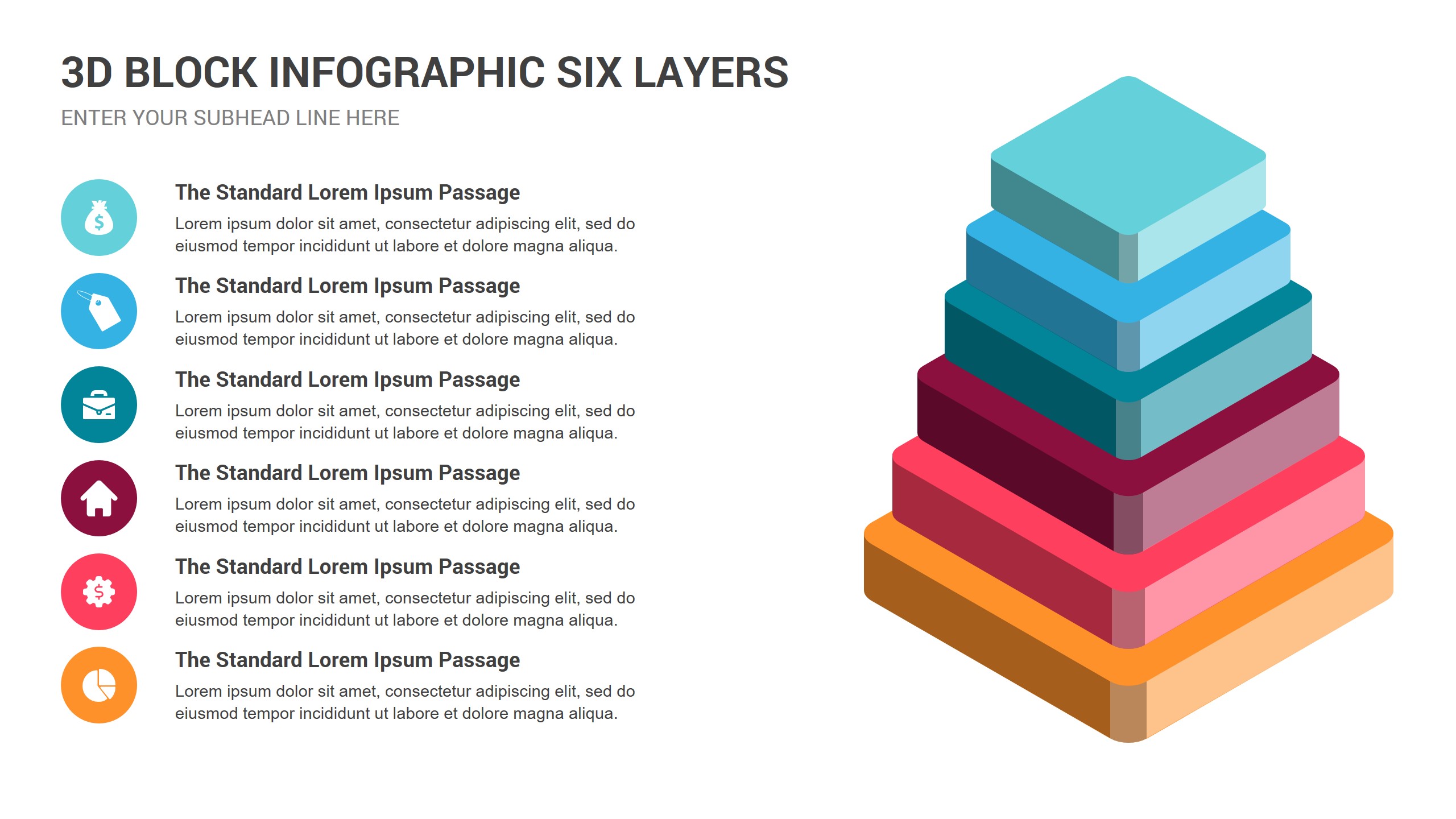 3D Infographics PowerPoint Template diagrams, Presentation Templates