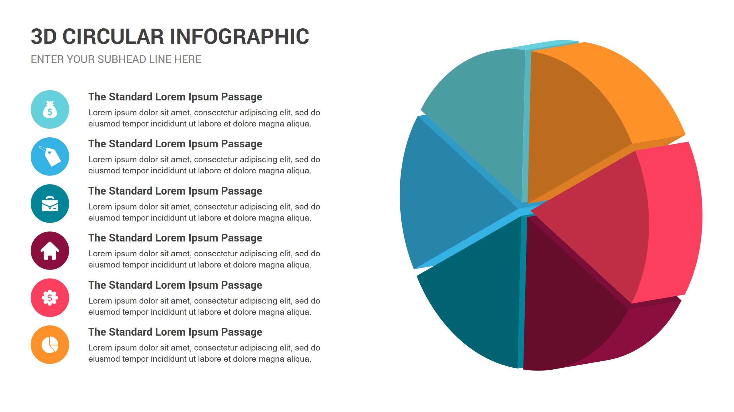 3D Infographics PowerPoint Template diagrams, Presentation Templates