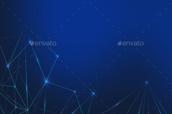 Connecting lines on a blue background illustration Stock Photo by Rawpixel