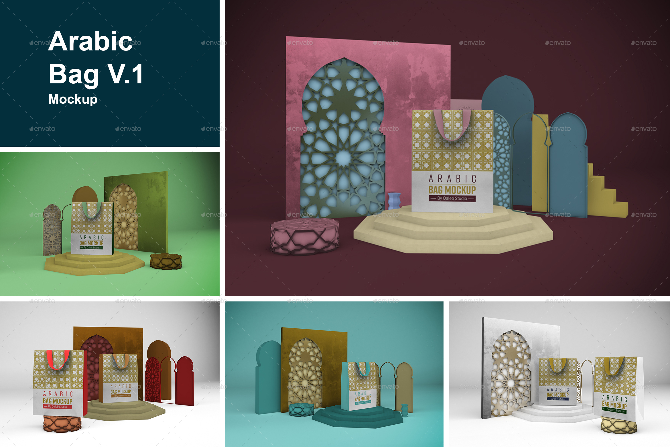 Arabic Bag V.1 Mockup by QalebStudio | GraphicRiver