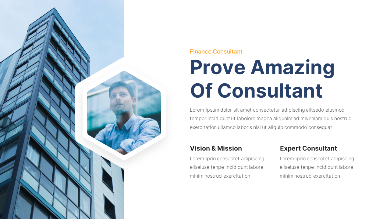 Consultant - Finance & Consulting PowerPoint Presentation Template ...