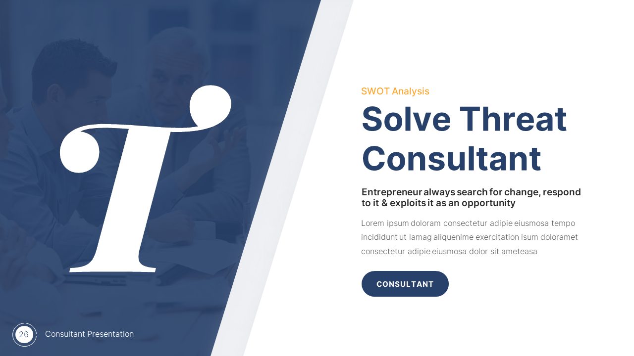 Consultant - Finance & Consulting PowerPoint Presentation Template ...