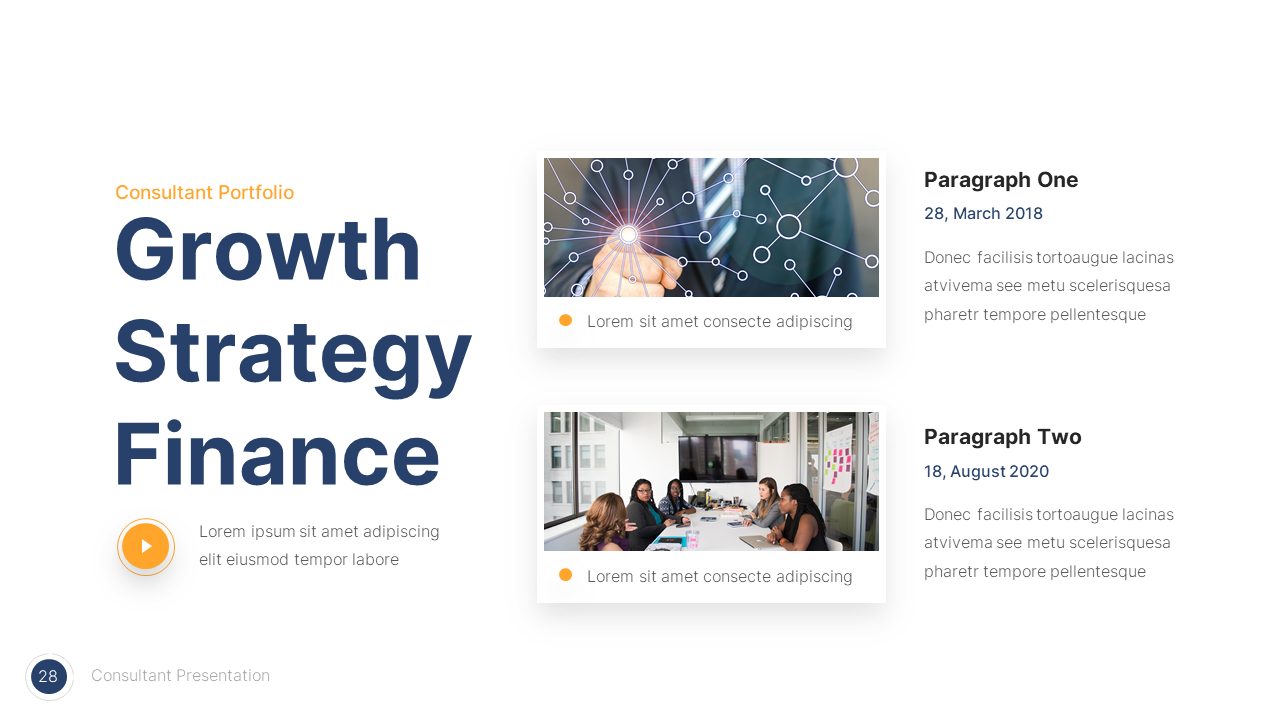 Consultant - Finance & Consulting PowerPoint Presentation Template ...