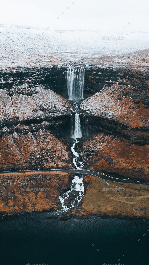 Fossa Waterfall drone view Stock Photo by Rawpixel | PhotoDune