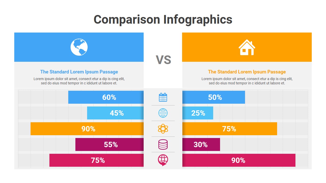 Comparison Infographics Keynote Diagrams Template, Presentation Templates