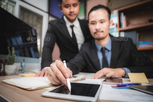 business signing approve successful concept, business man signing ...