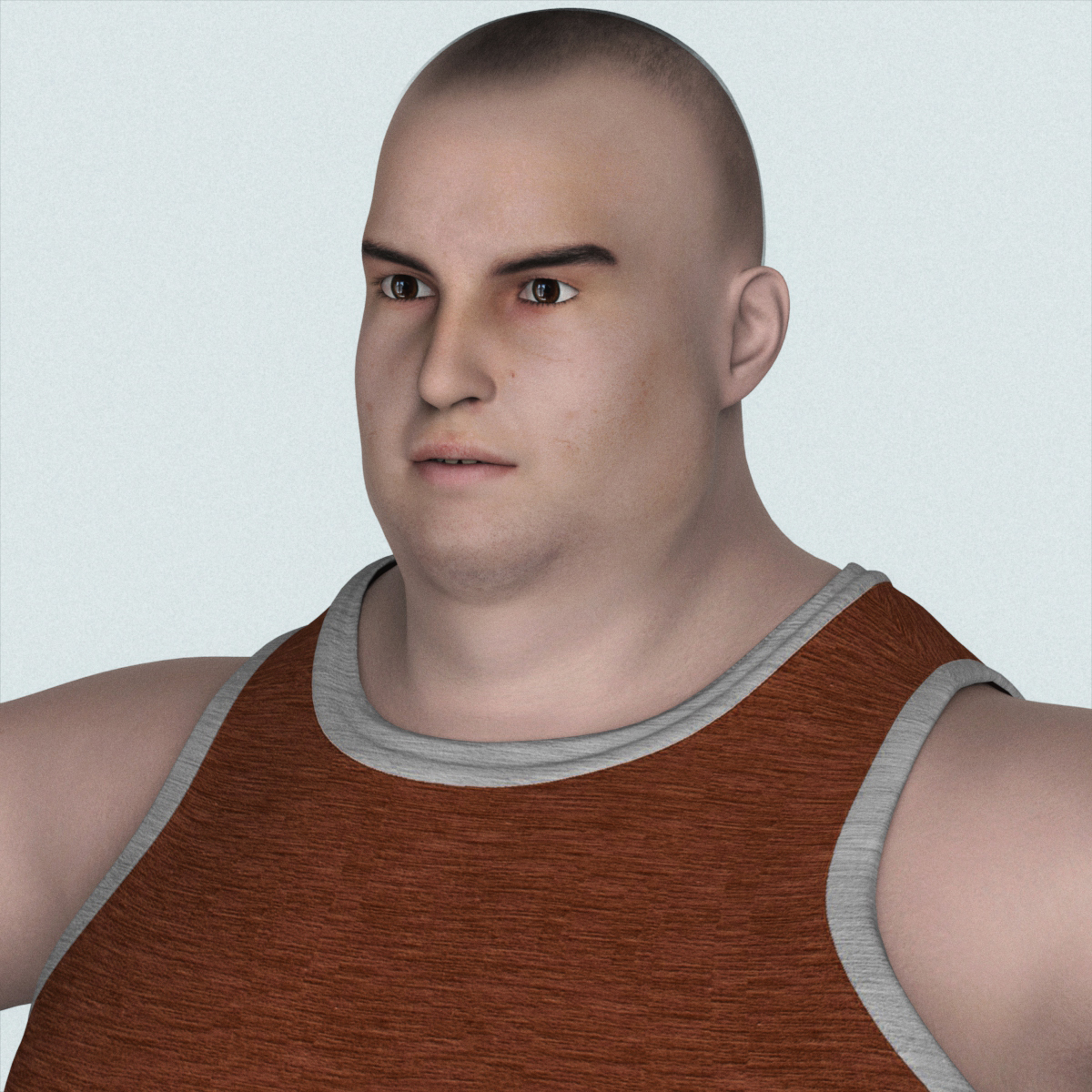 Young Fatty Man 3D Character by 3darcmall | 3DOcean