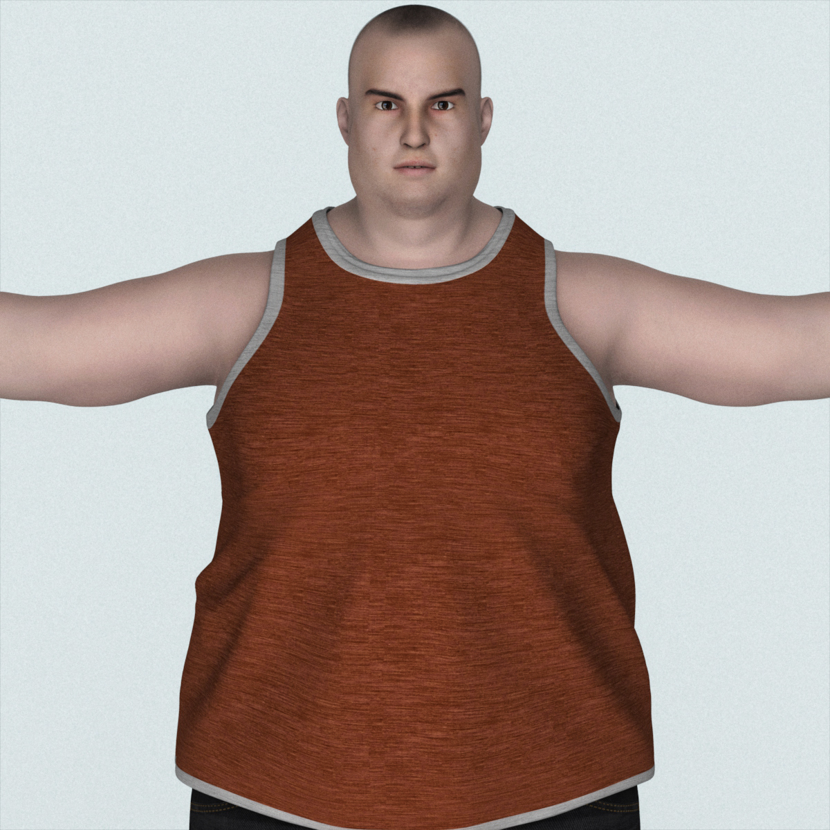 Young Fatty Man 3D Character by 3darcmall | 3DOcean