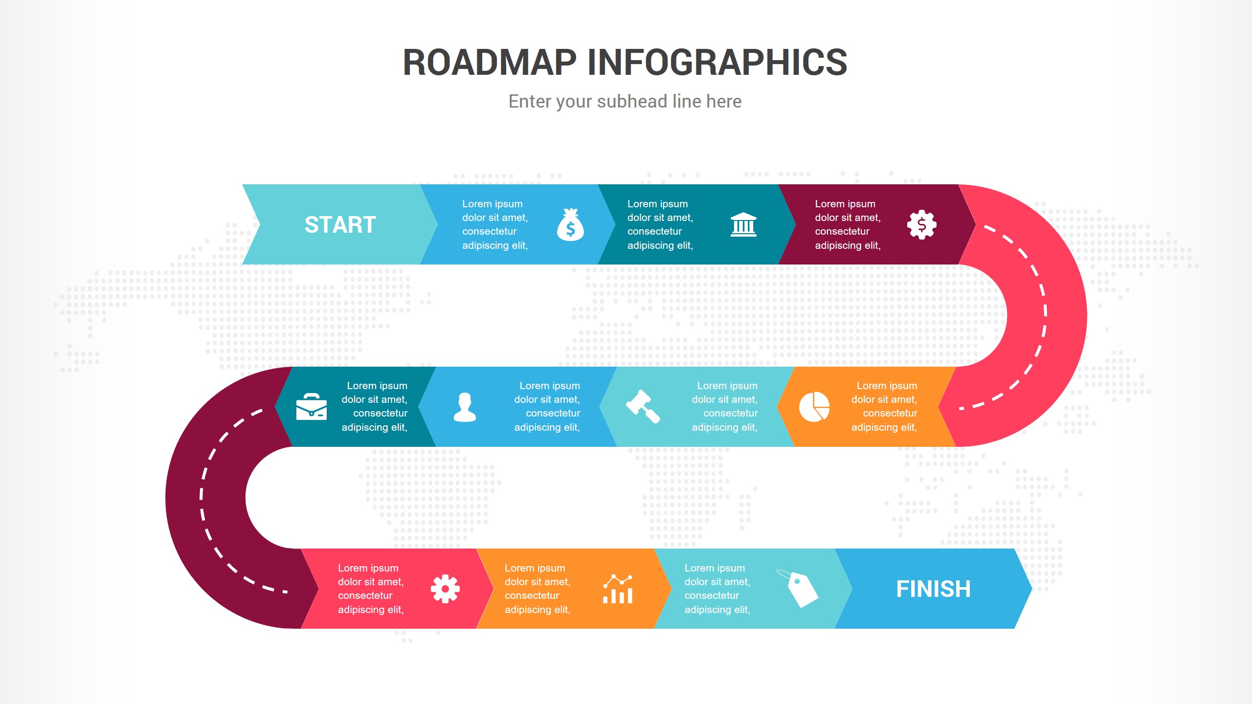 Roadmap Infographics Keynote Template diagrams, Presentation Templates