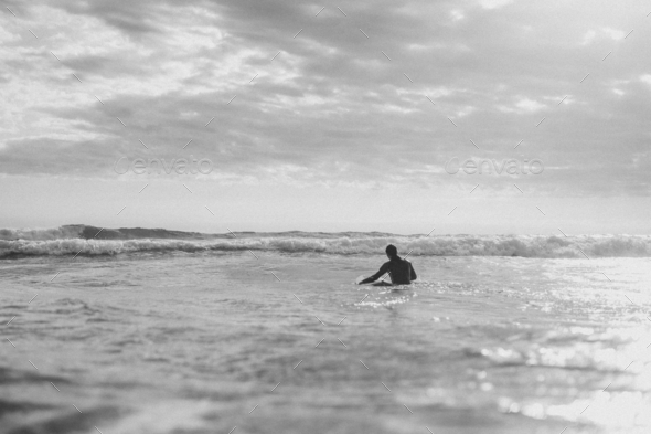 Surfer floating on the surfboard Stock Photo by Rawpixel | PhotoDune