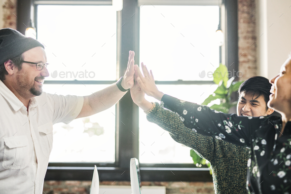 Team high five for success Stock Photo by Rawpixel | PhotoDune