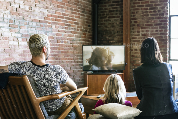 Diverse people watching TV Stock Photo by Rawpixel | PhotoDune