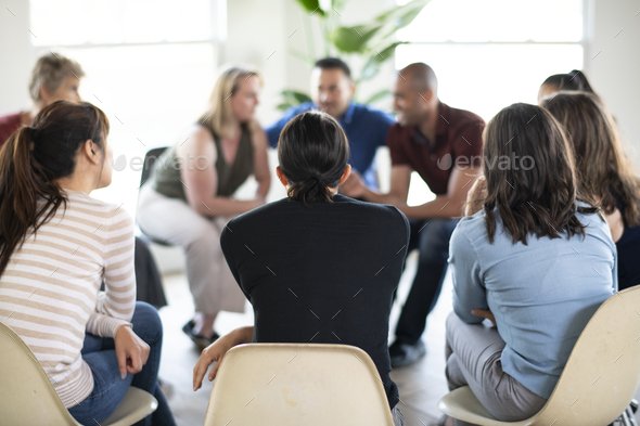 People in a support group Stock Photo by Rawpixel | PhotoDune
