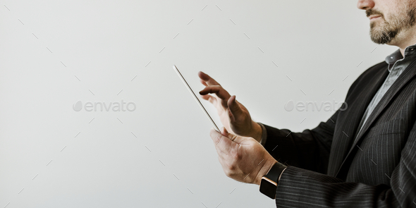 Man using a touch screen Stock Photo by Rawpixel | PhotoDune