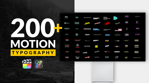 Motion Typography For FCPX, Apple Motion Templates | VideoHive