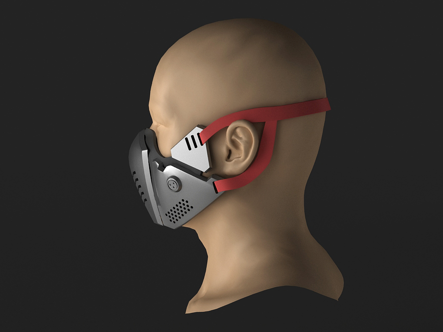 Masks Tech Metal Masks wearable futuristic masks by xiaohanbing | 3DOcean