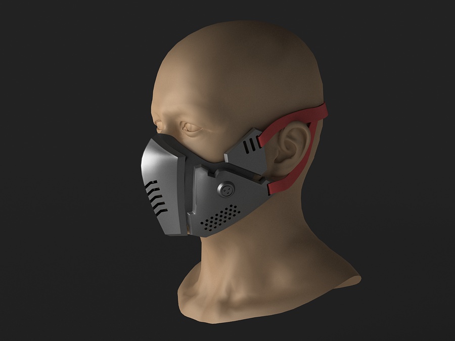 Masks Tech Metal Masks wearable futuristic masks by xiaohanbing | 3DOcean