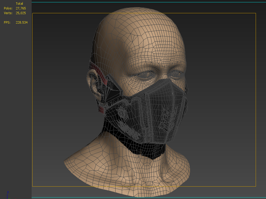 Masks Tech Metal Masks wearable futuristic masks by xiaohanbing | 3DOcean