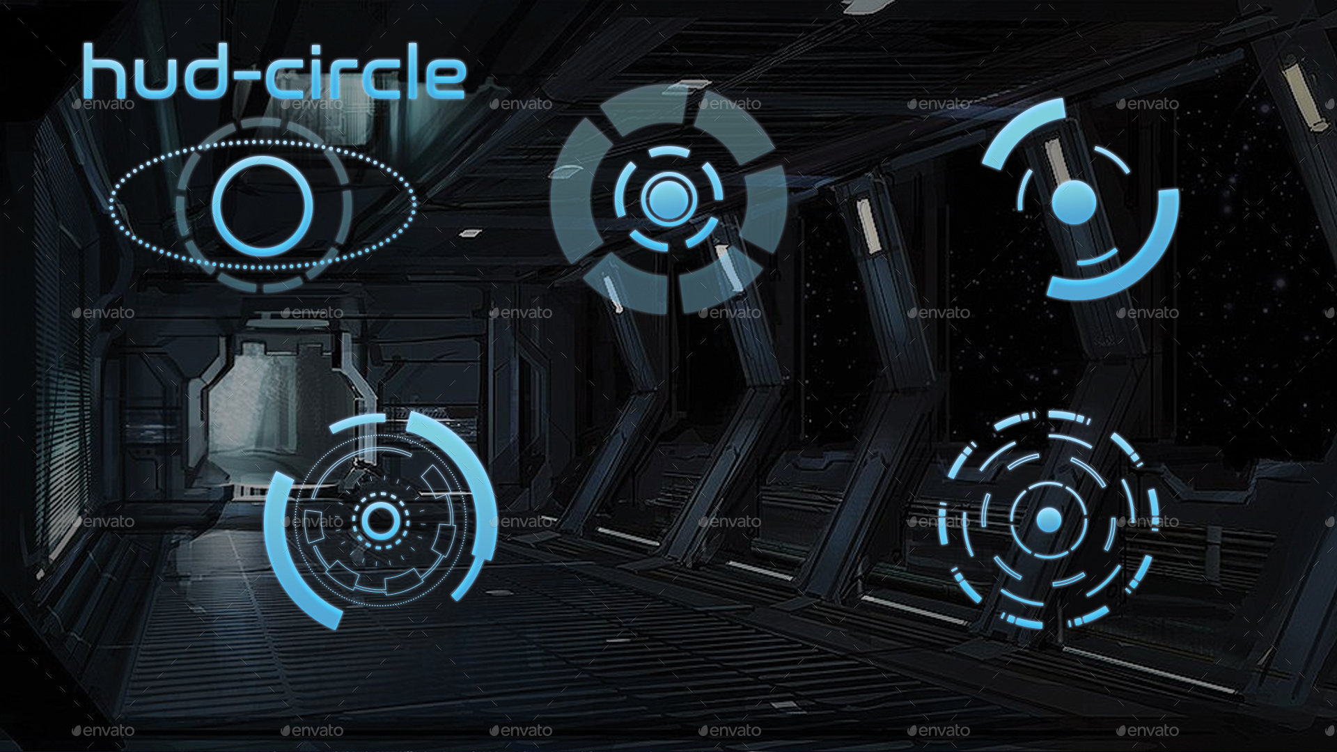 Sci-Fi UI Elements, Game Assets | GraphicRiver