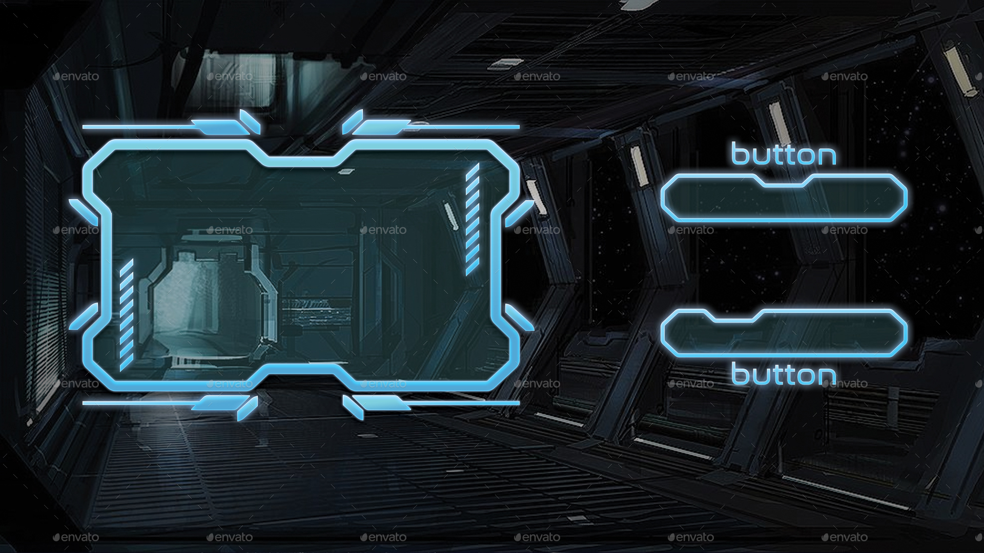 Sci-Fi UI Elements, Game Assets | GraphicRiver