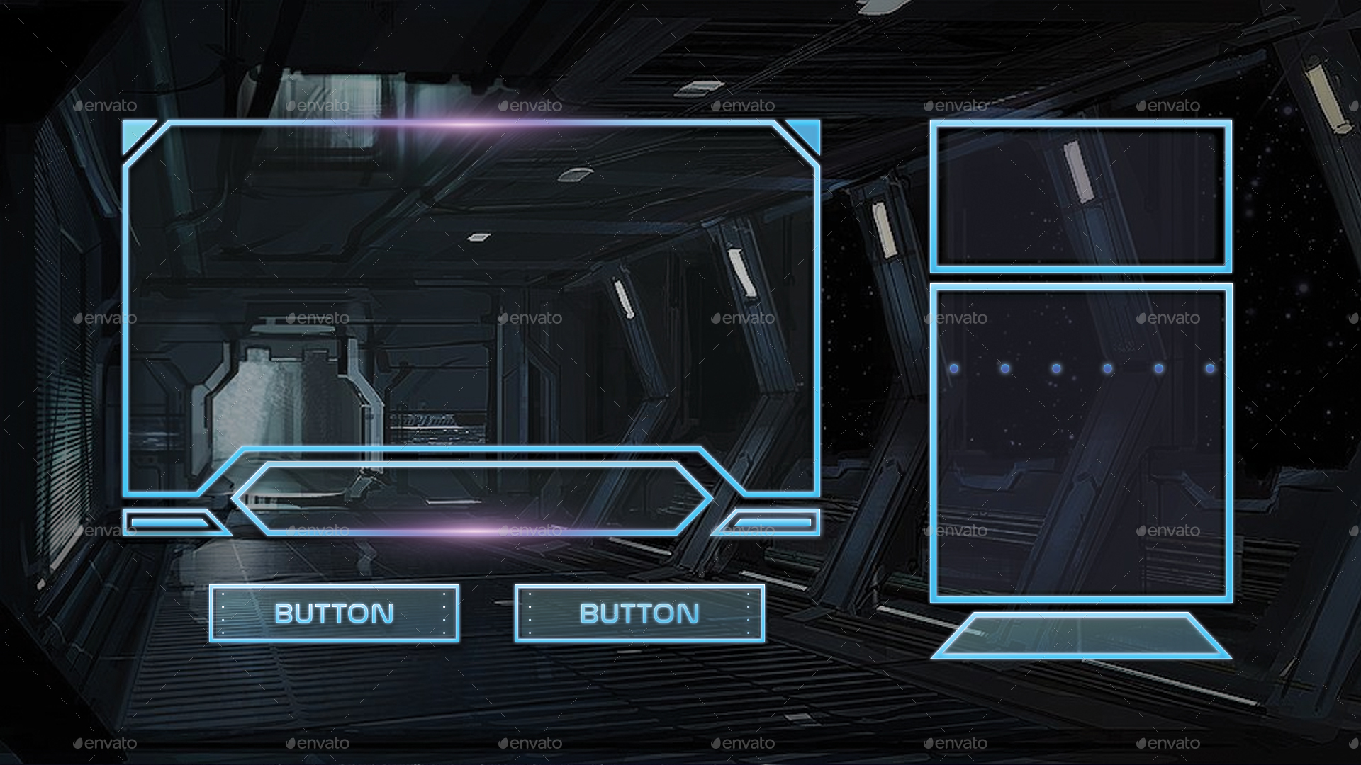 Sci-Fi UI Elements, Game Assets | GraphicRiver