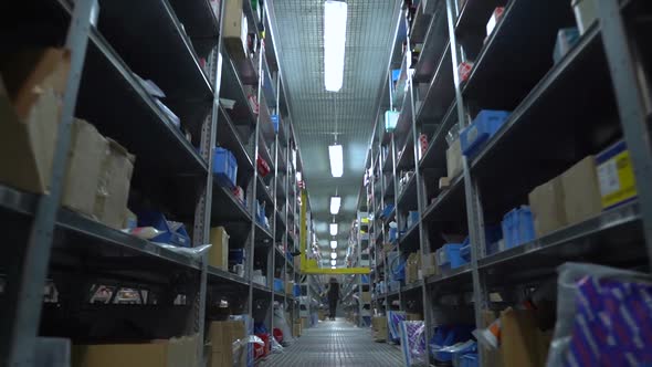 Warehouse With Rows, Stock Footage | VideoHive