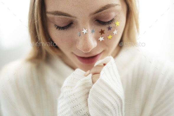 Stars on her face Stock Photo by Rawpixel | PhotoDune