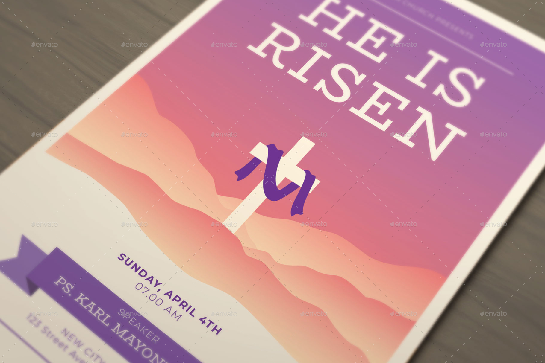 He Is Risen Flyer Template, Print Templates | GraphicRiver