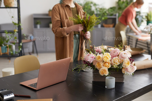 Modern Flower Shop Background Stock Photo by seventyfourimages | PhotoDune