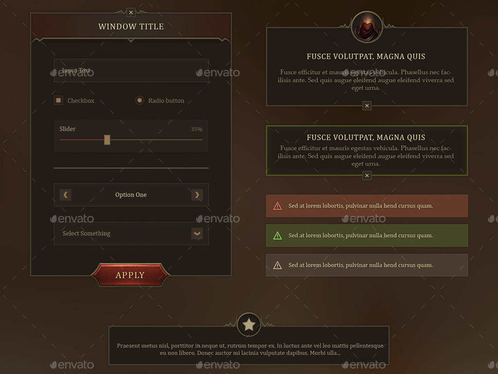 Darkness Game UI, Game Assets | GraphicRiver