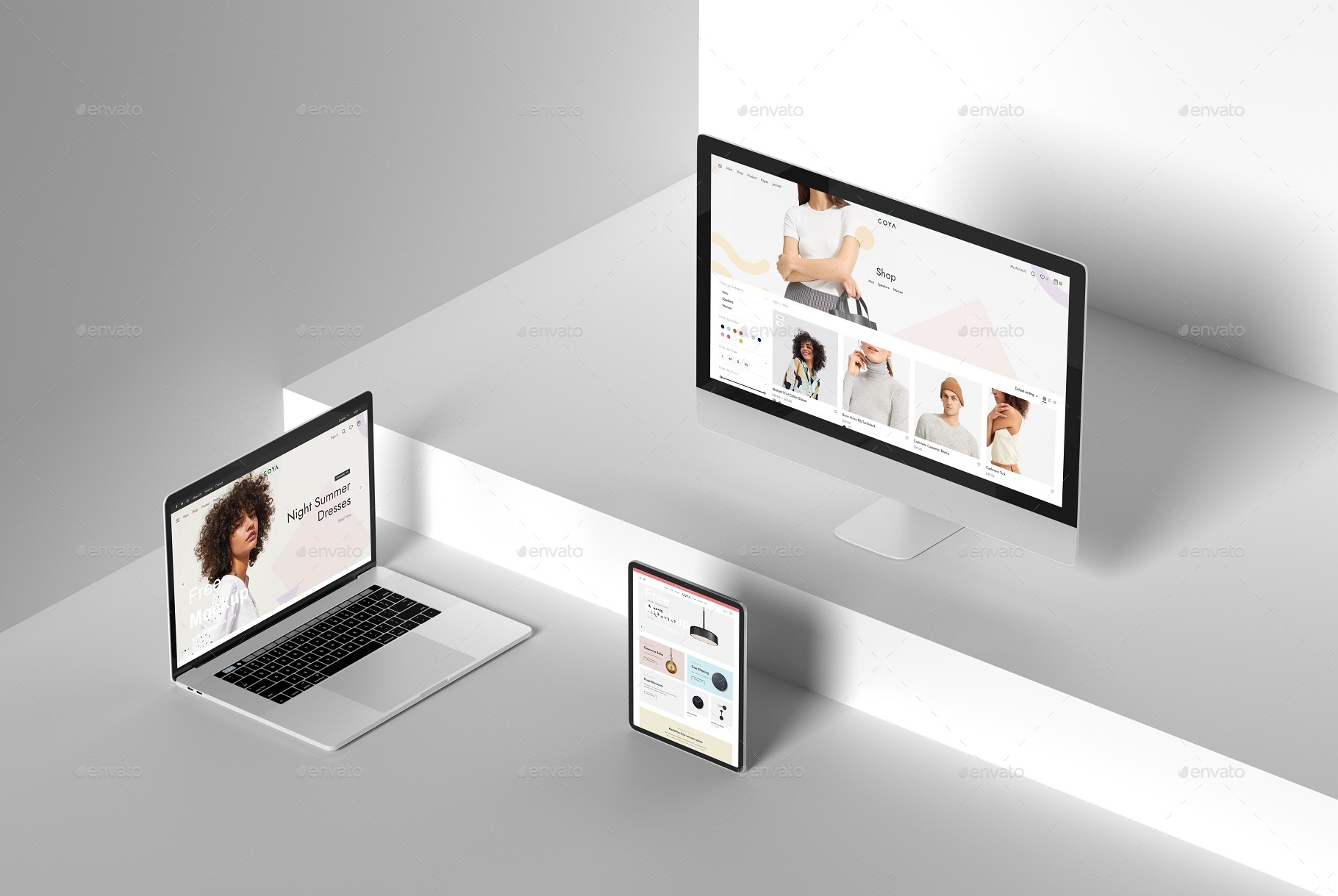 Isometric Devices Mockup, Graphics | GraphicRiver