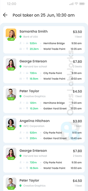 2 App Template| Carpooling App| Bike Pooling App| Ride Sharing App|Car ...