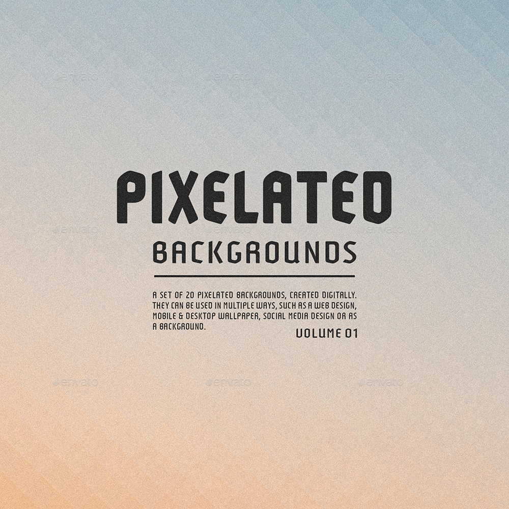 Pixelated Backgrounds - Vol. 01, Graphics | GraphicRiver