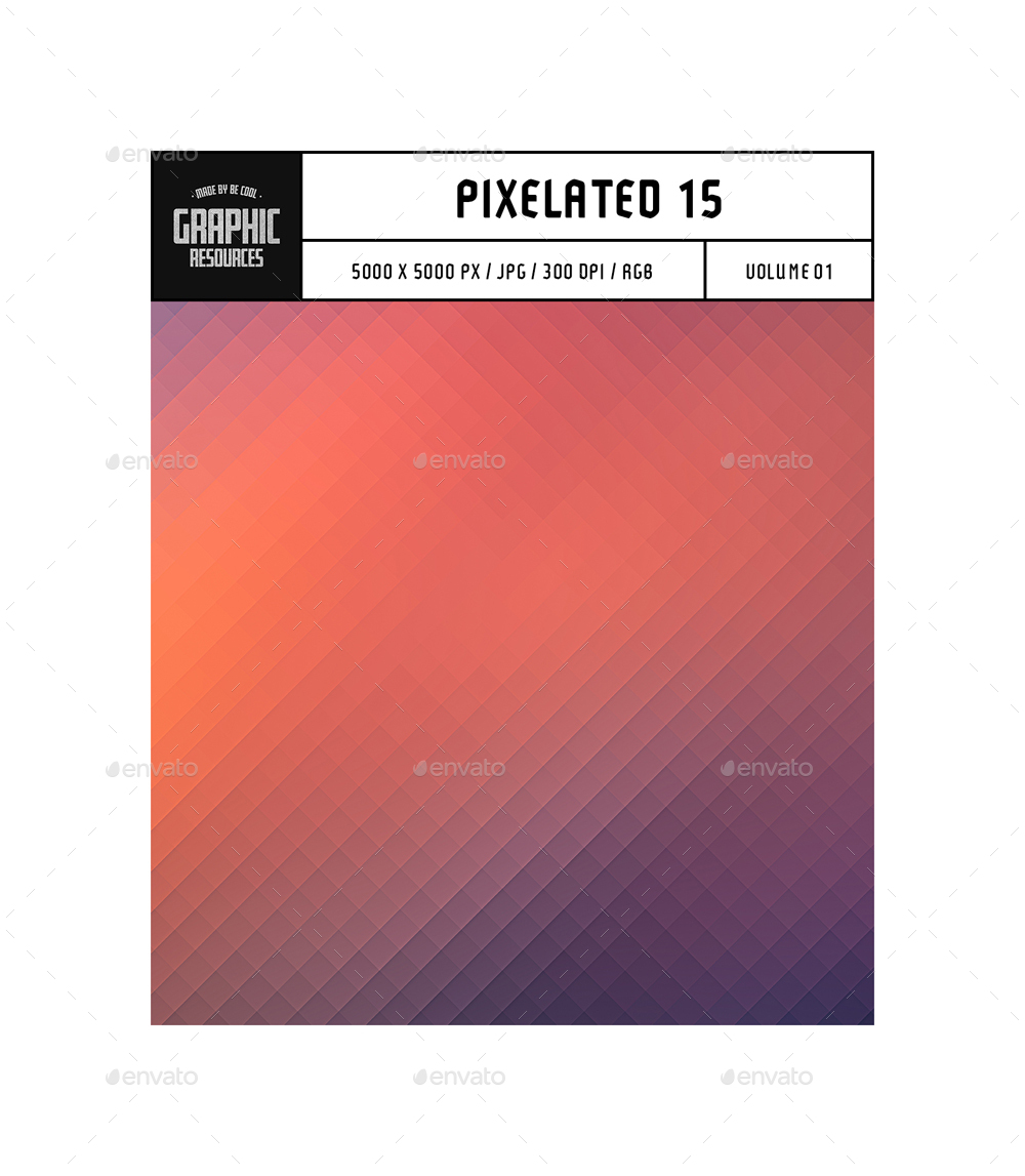 Pixelated Backgrounds - Vol. 01, Graphics | GraphicRiver
