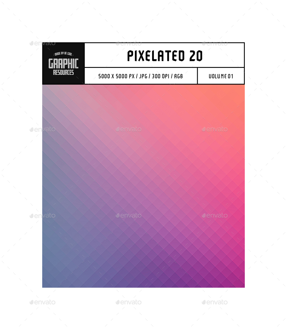 Pixelated Backgrounds - Vol. 01, Graphics | GraphicRiver