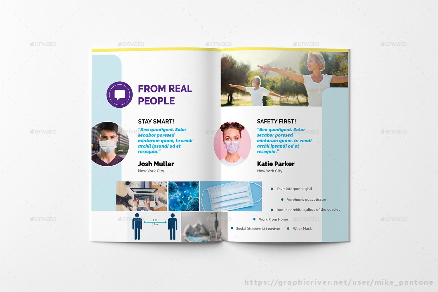 Self Protection Information Booklet Brochure, Print Templates ...