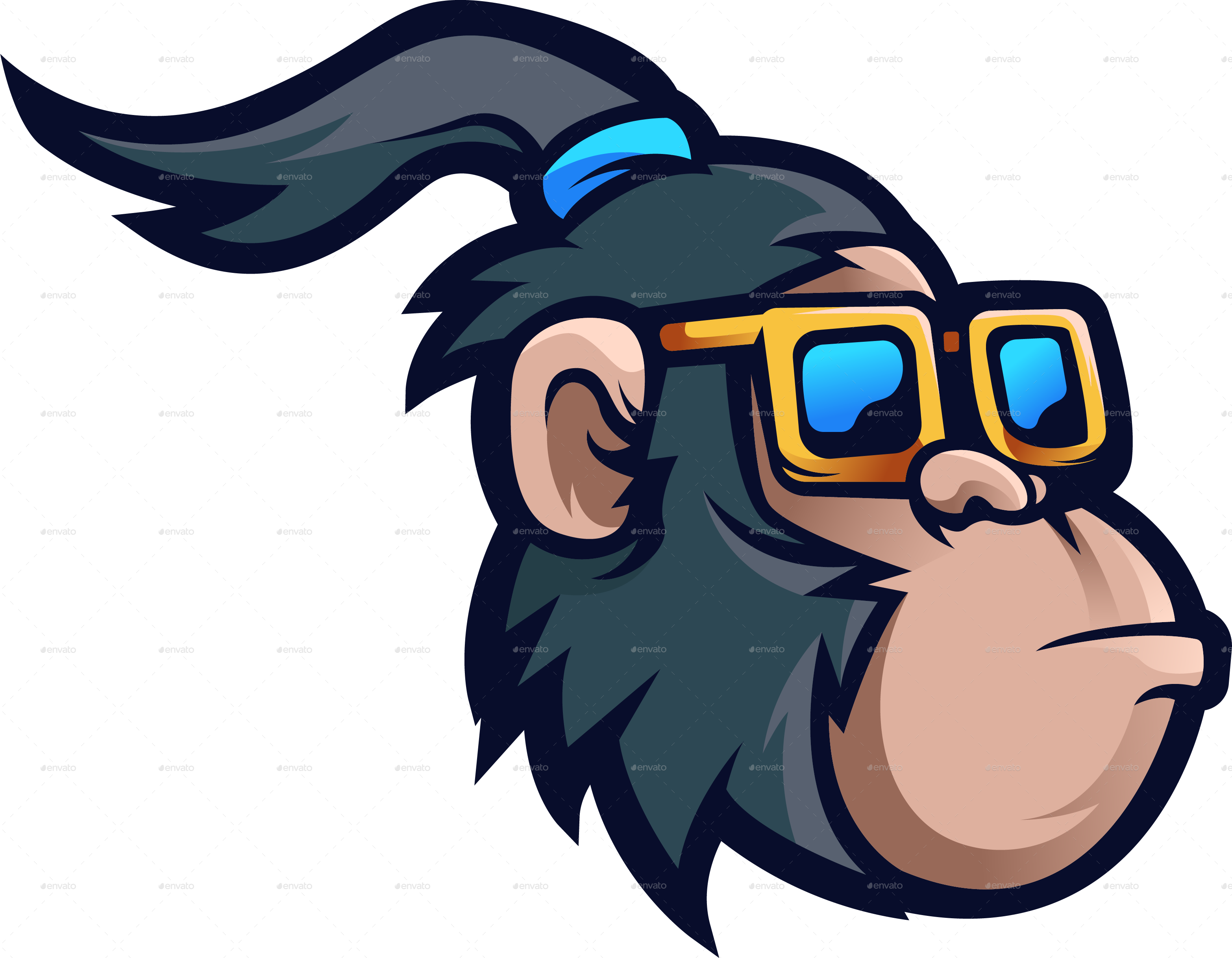 Monkey Mascot Logo, Vectors | GraphicRiver