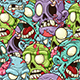 Zombie Seamless Pattern, Vectors | GraphicRiver